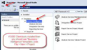 How to install SSIS 2012, 2014, 2016 (SSDT-BI for Visual Studio) - BinaryWorld Blog